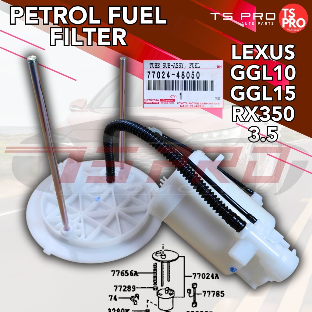 Toyota Genuine Petrol Fuel Filter Penapis Lexus GGL10 GGL15 RX350 3.5 ...