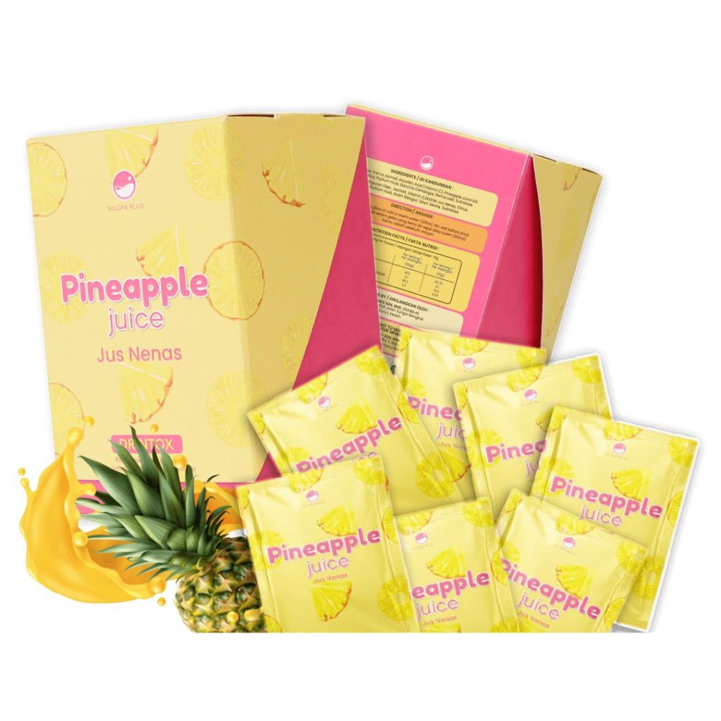 PINEAPPLE JUICE 7 JUS NENAS SACHET BY NILOFA ORIGINAL HQ | Shopee Malaysia