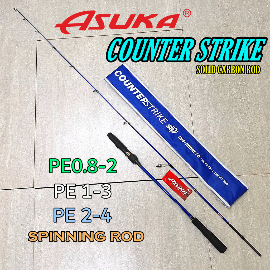 ASUKA COUNTER STRIKE ROD SOLID CARBON ROG JIGGING ROD KOLAM ROD ...