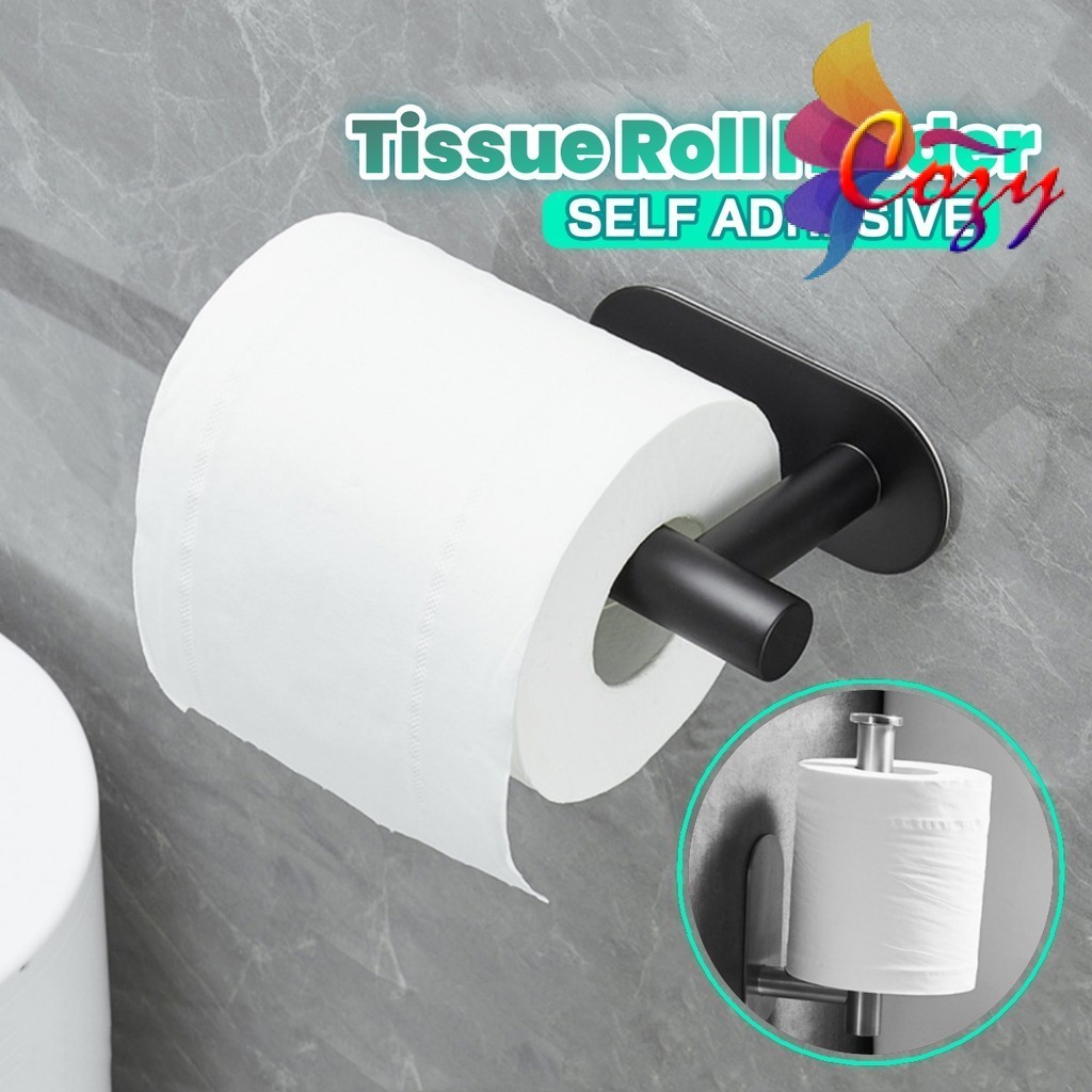 Stainless Steel Toilet Paper Holder Tissue Roll Dispenser Towel Bath ...
