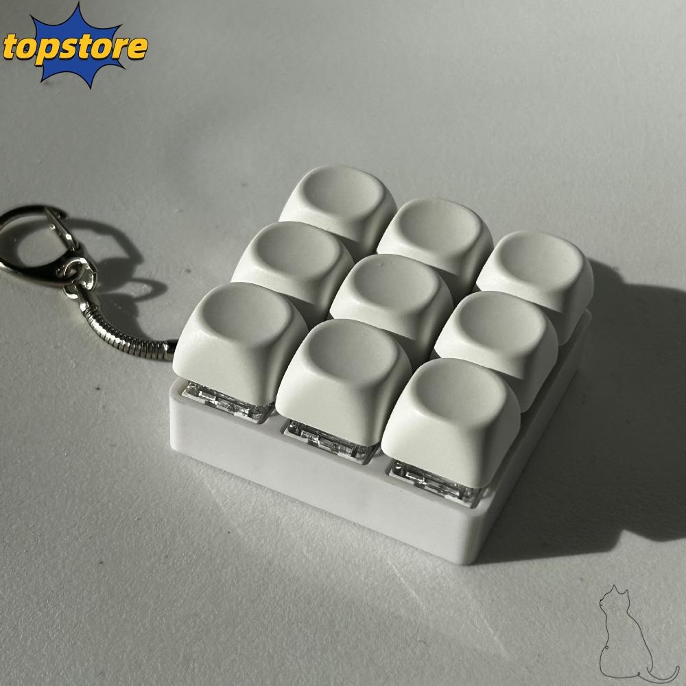 TOPSTORE Fidget Keychain, Relief Stress DIY Keyboard Finger Keyboard ...