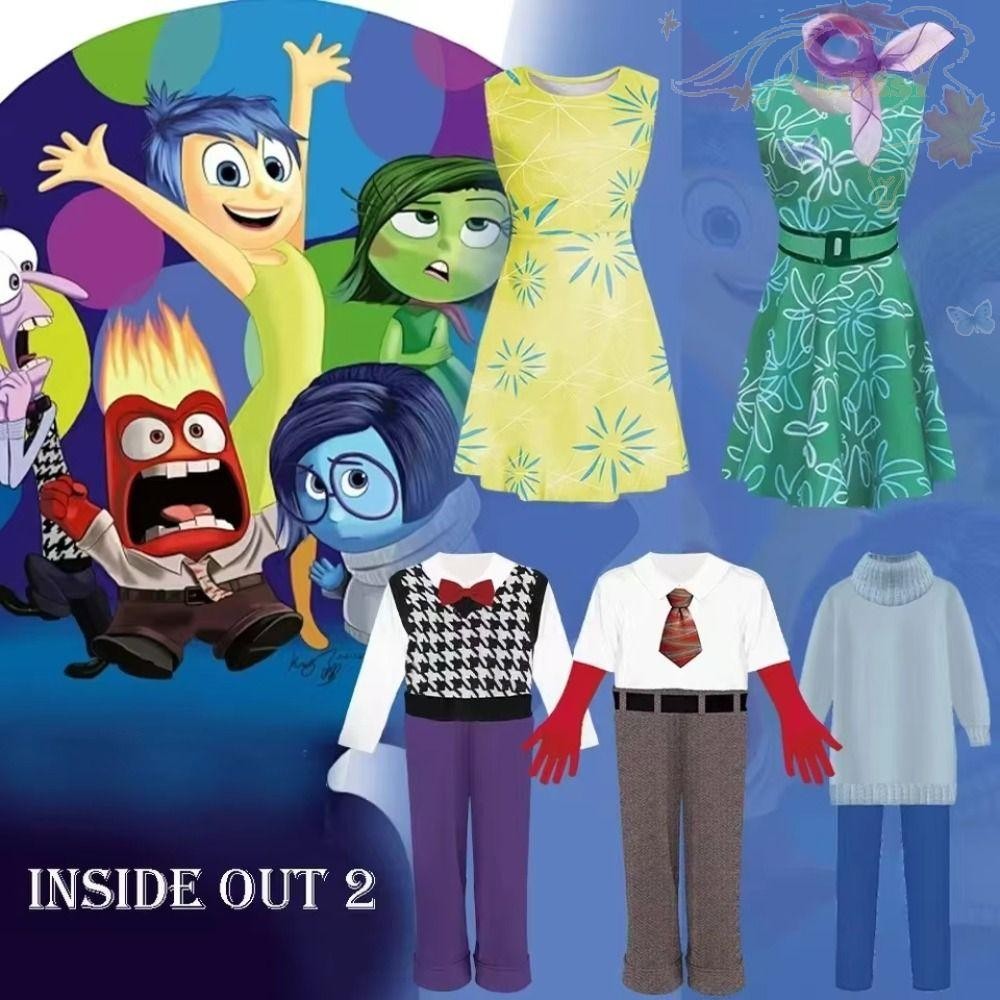 BLISS Halloween Performance Costume, Cartoon Inside Out 2 Cosplay ...