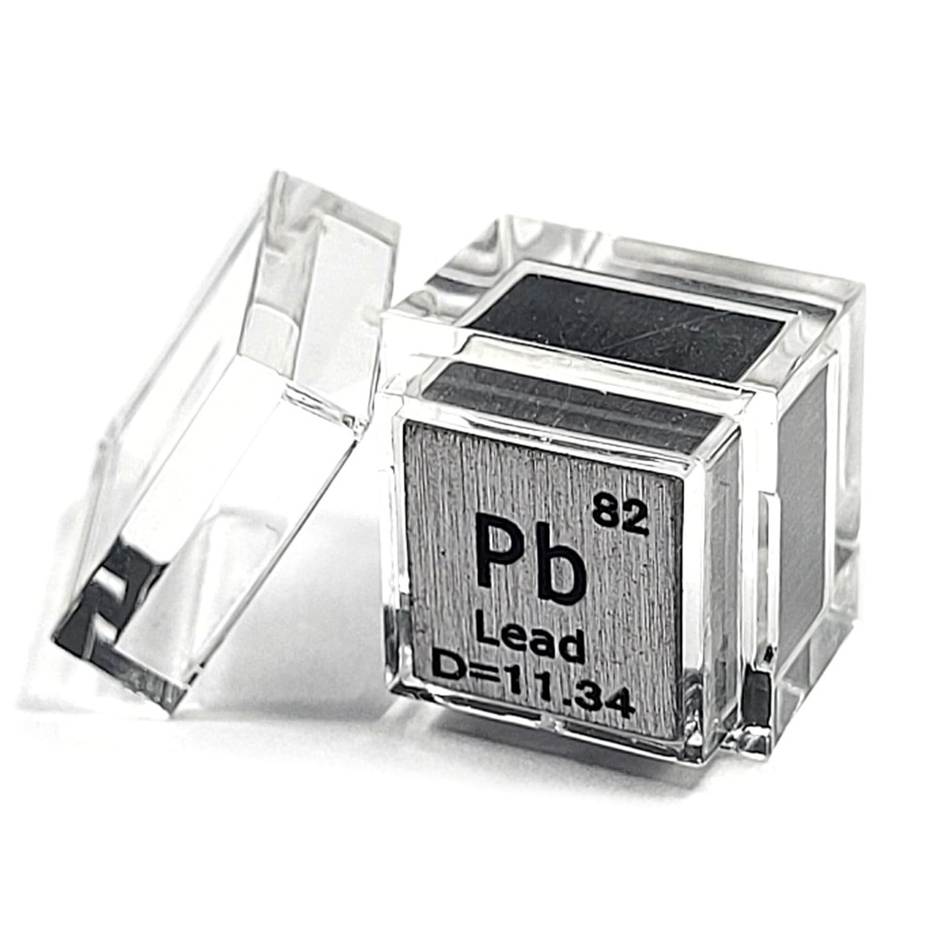 10mm Lead Plumbum Metal Cube Pb up to 99.9% Pure Periodic Table Element ...