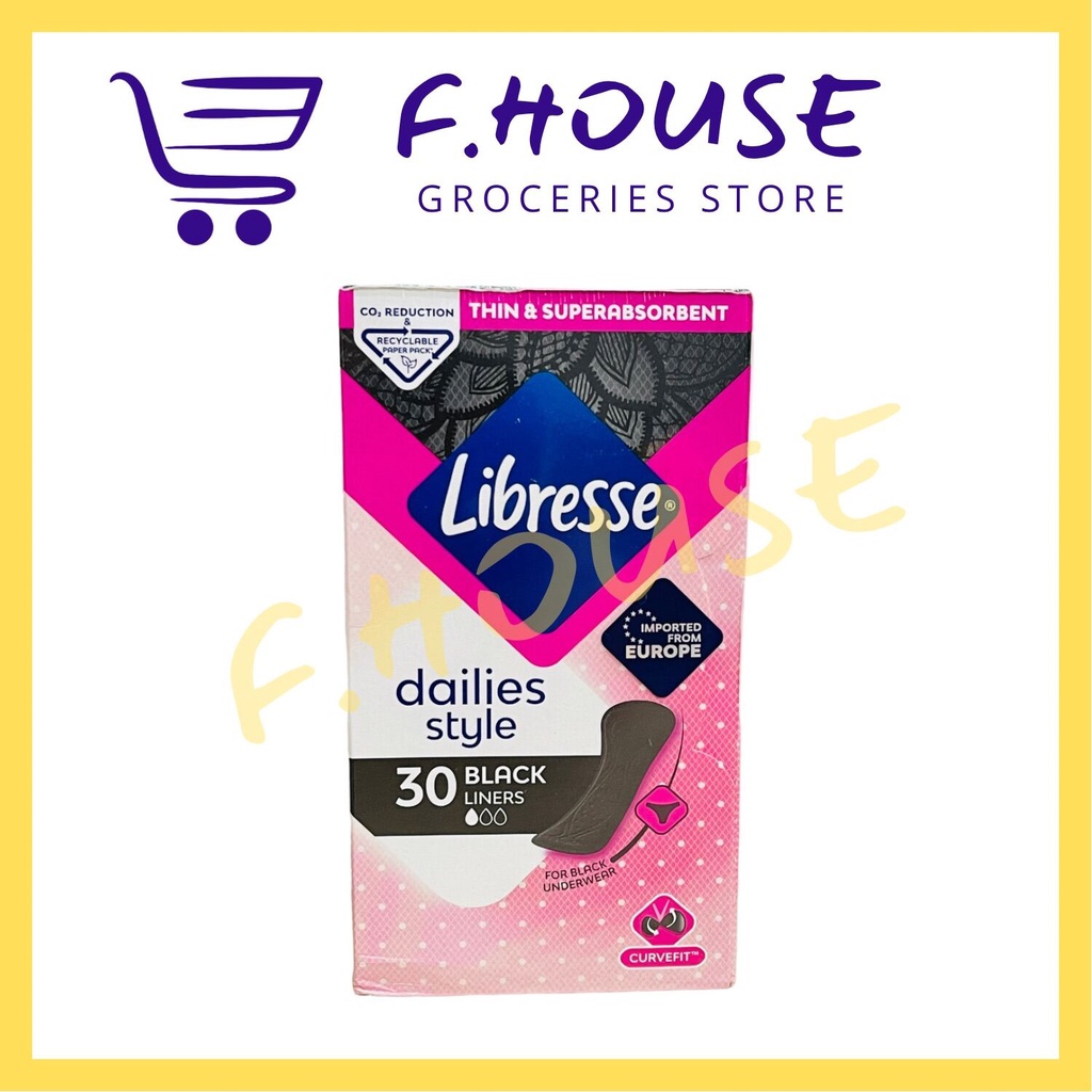 Libresse Black Slim Panty Liners (30’s) | Shopee Malaysia