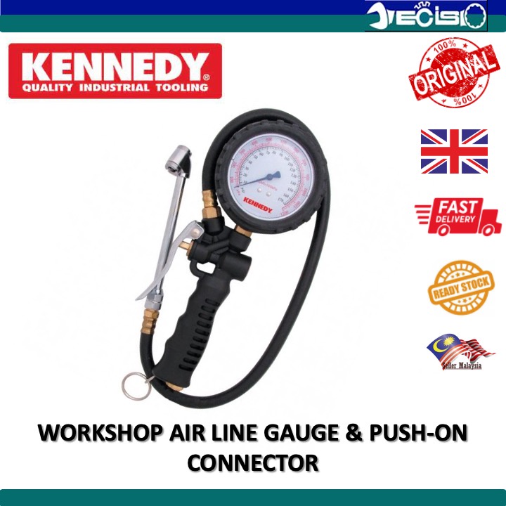 KENNEDY WORKSHOP AIR LINE GAUGE & PUSH-ON CONNECTOR KEN5038480K ...