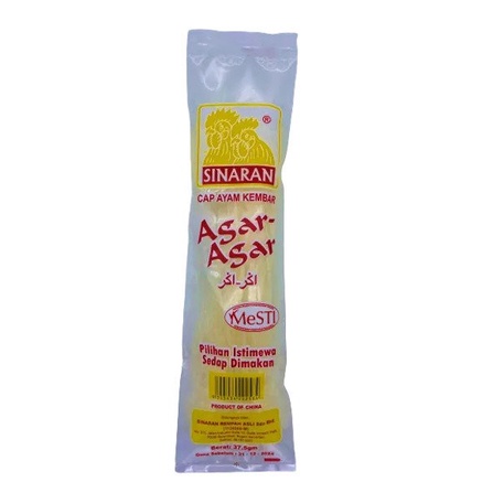 SINARAN CAP AYAM KEMBAR AGAR AGAR 37.5GM | Shopee Malaysia