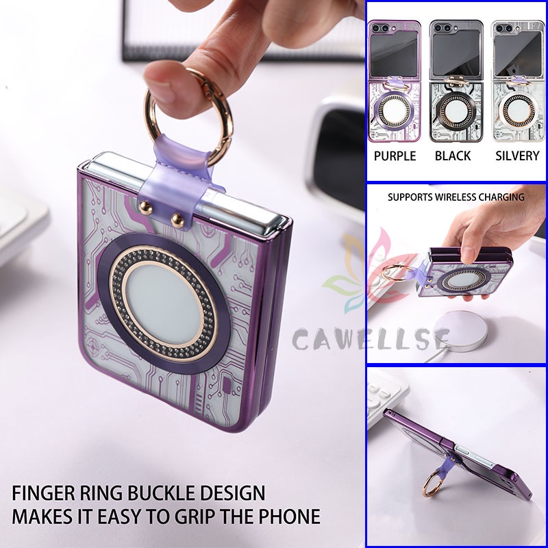 Luxury Electroplated Transparent Phone Casing Samsung Galaxy Z Flip 5 ...