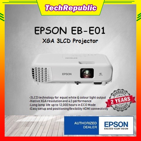 Epson EB-E01 XGA 3LCD Projector | Shopee Malaysia