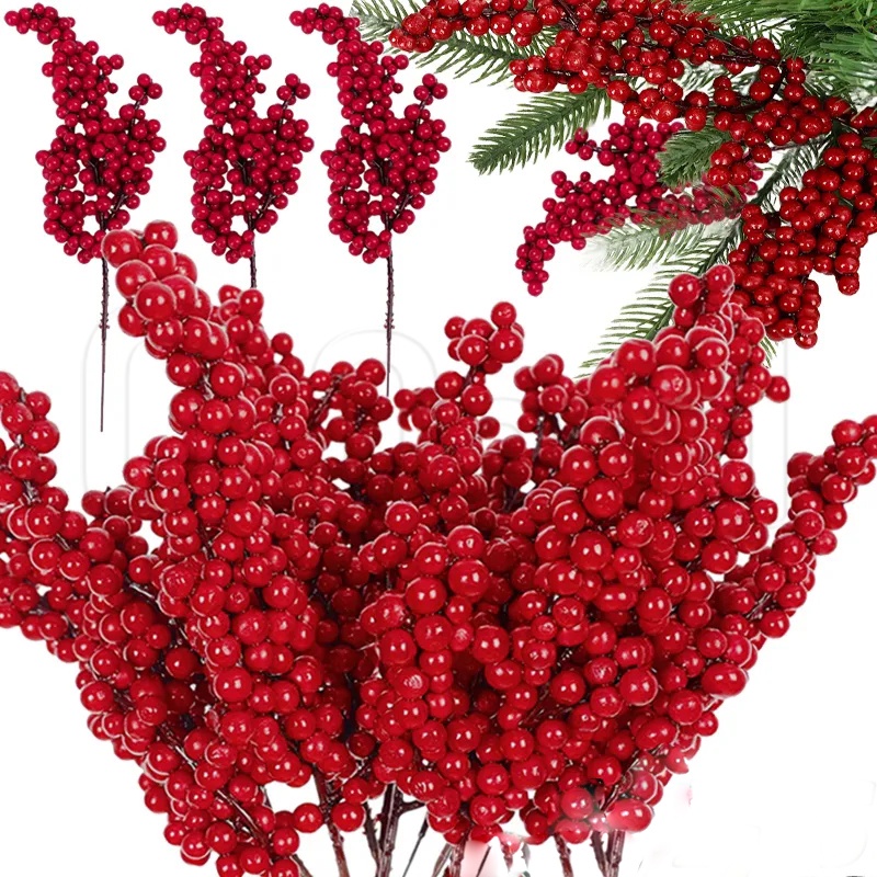 Christmas Tree Artificial Foam Red Berries Decorations / DIY Pine ...