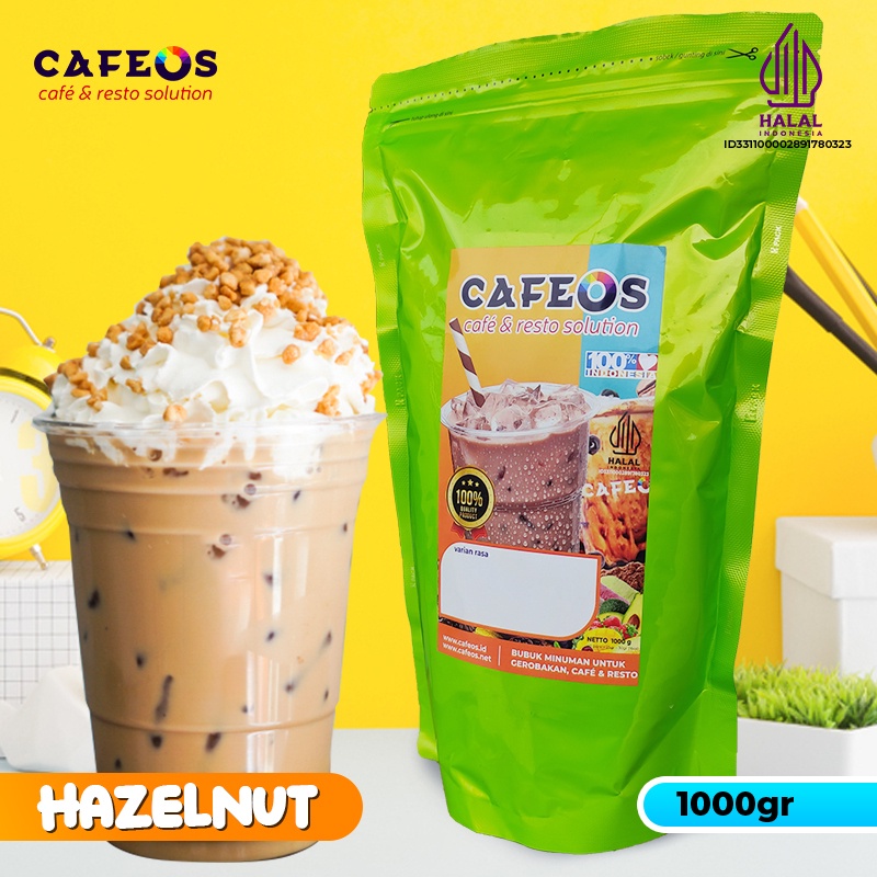Hazelnut Flavored Coffee Drink Powder 3IN1 Cafeos Powder Drink 1kg Pack ...