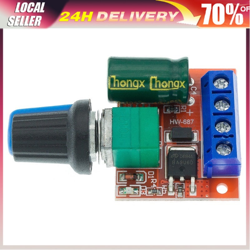 PWM DC Motor Speed Controller Module DC-DC 4.5V-35V 5A 90W Adjustable ...