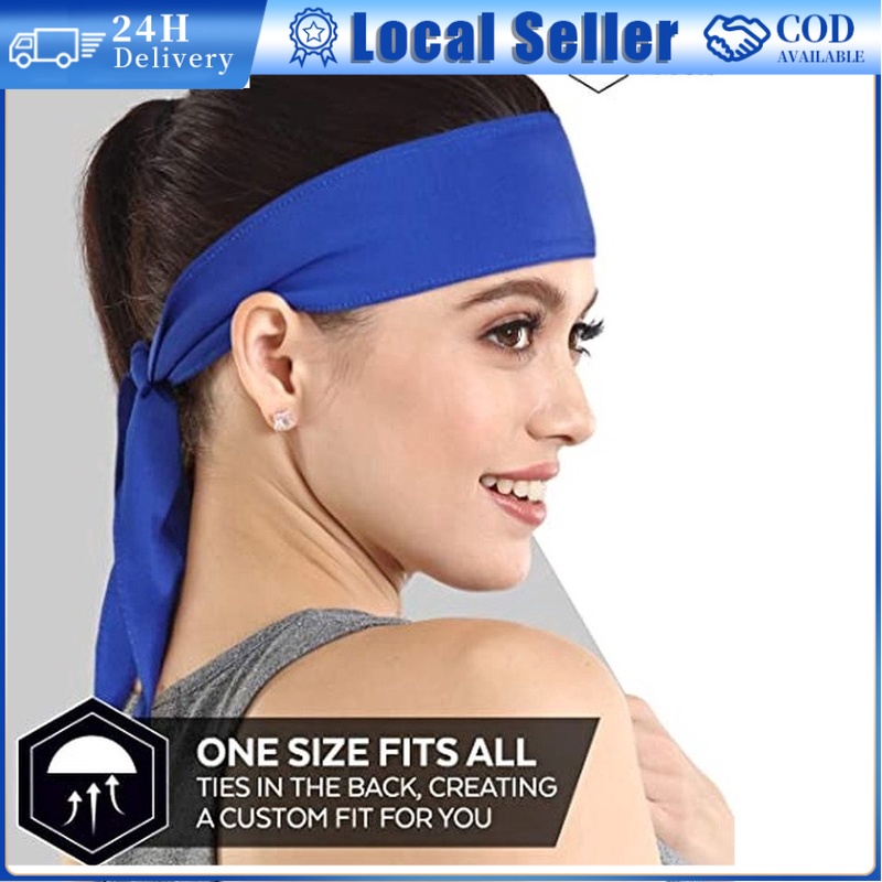 Athletic Sweatband for Men Women Sweat Exercise Workout Headbands ...