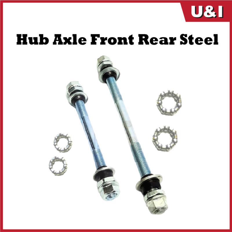 Hub Axle Front Rear Steel Solid Spindle Shaft for Bicycle Wheel ...