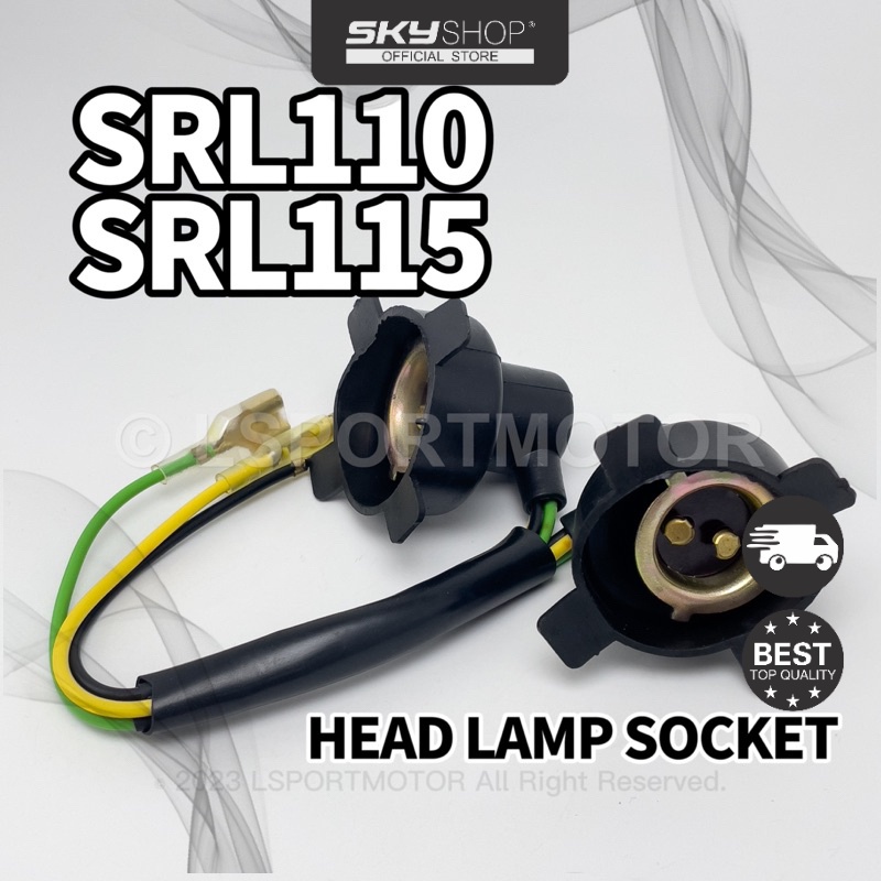 LAGENDA SRL110 / SRL115 HEAD LAMP SOCKET FRONT DEPAN LAMPU KEPALA SOKET WIRE WIRING YAMAHA ...