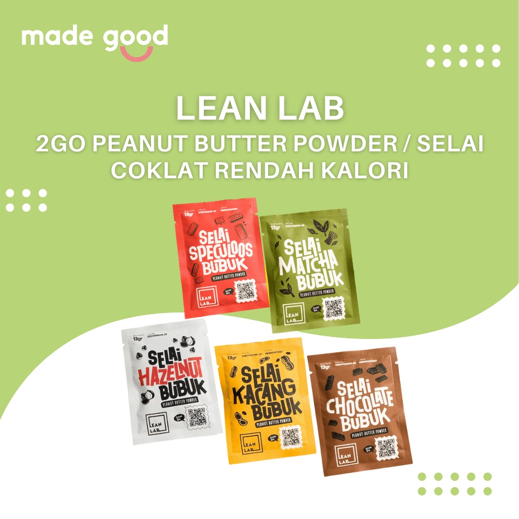 Lean Lab PB 2GO Smart Pack Peanut Butter Powder / Peanut Butter Powder ...