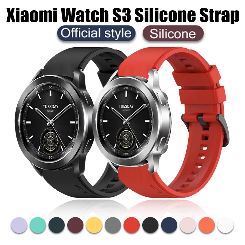 Original Silicone Strap for Xiaomi watch S3 hyper OS SmartWatch Sport Band for Xiaomi watch S3 ...