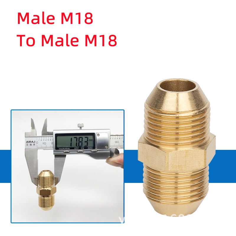 Brass 3/8" 1/4" M14 M18 M22 Thread Connector Male Female Adapter for ...