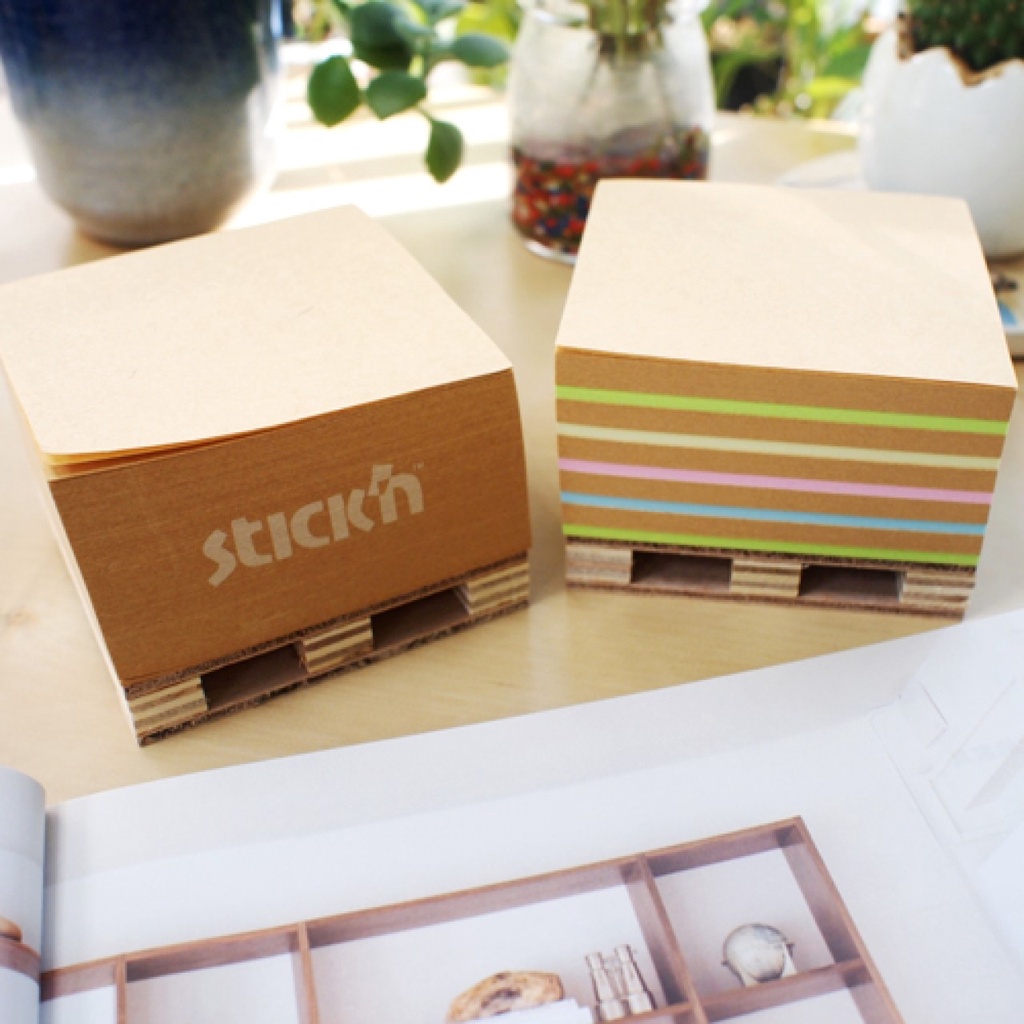 Hopax 3x3in Kraft Cube Notes 400sheets (Brown/Mix) | Shopee Malaysia