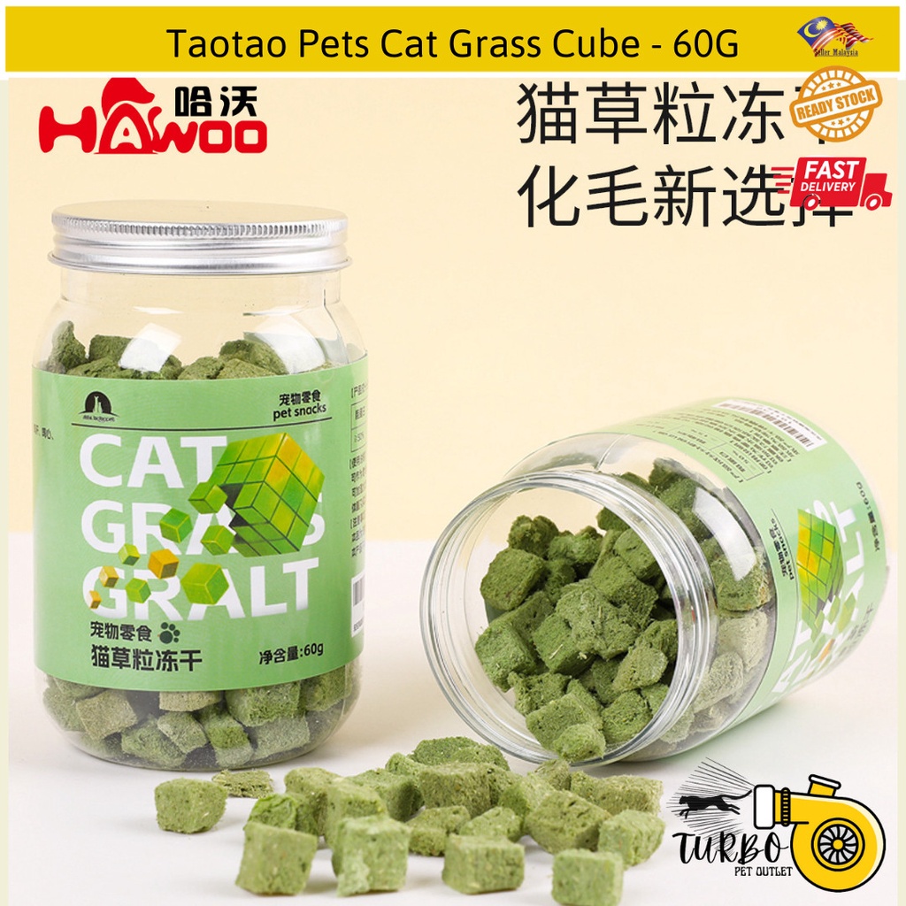 Taotao Pets Cat Grass Cube Pet Treats / Pet Snack / Pet Booster - 60G ...