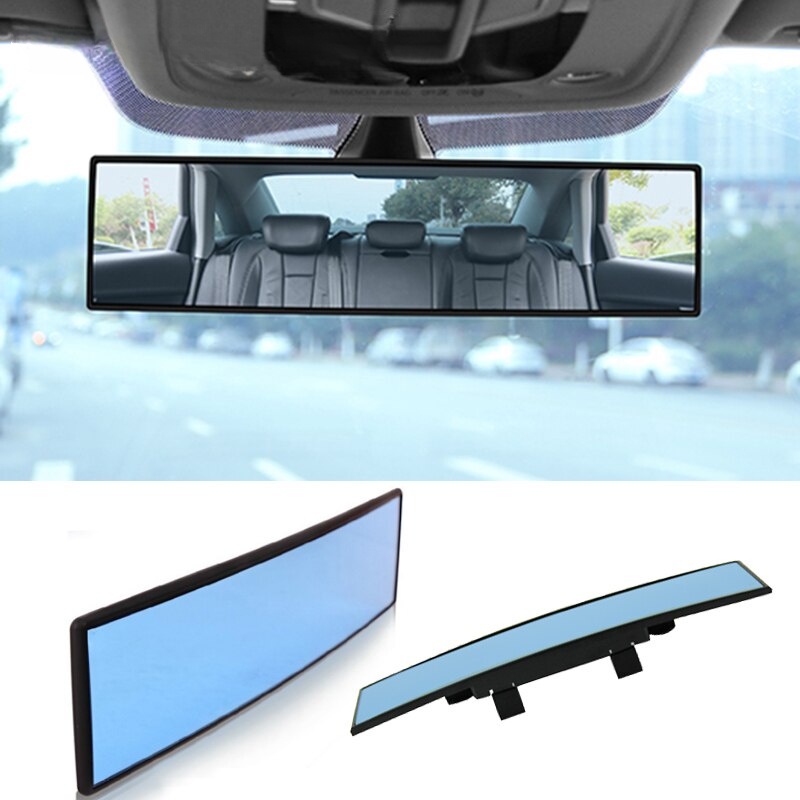Car Rearview Mirror Anti-Glare Curved HD View Magnification Safe ...