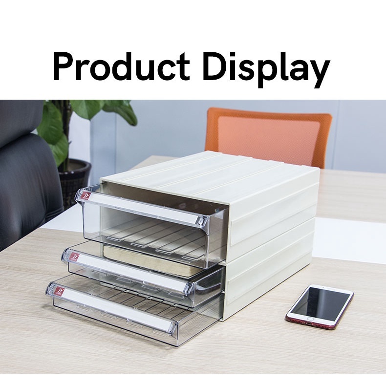 LEADLOONG-A4 SERIES OFFICE DRAWER |Transparent Desktop Filing File ...