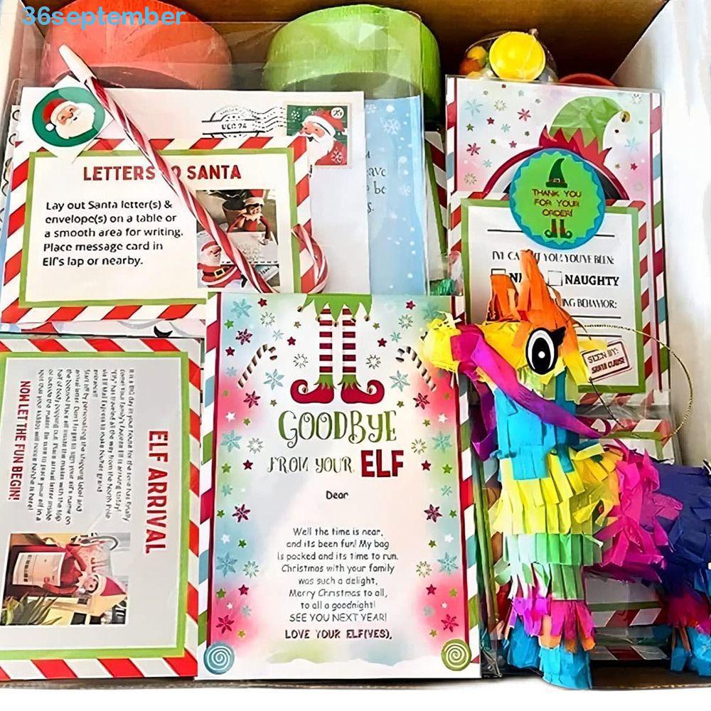 SEPTEMBER 24 Days Elf Kit of Christmas, Paper Little Bear Christmas ...