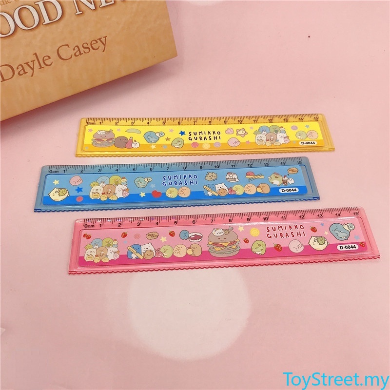 6 inch ruler 2 in 1 colorful cute cartoon kids student ruler 6 inch ...