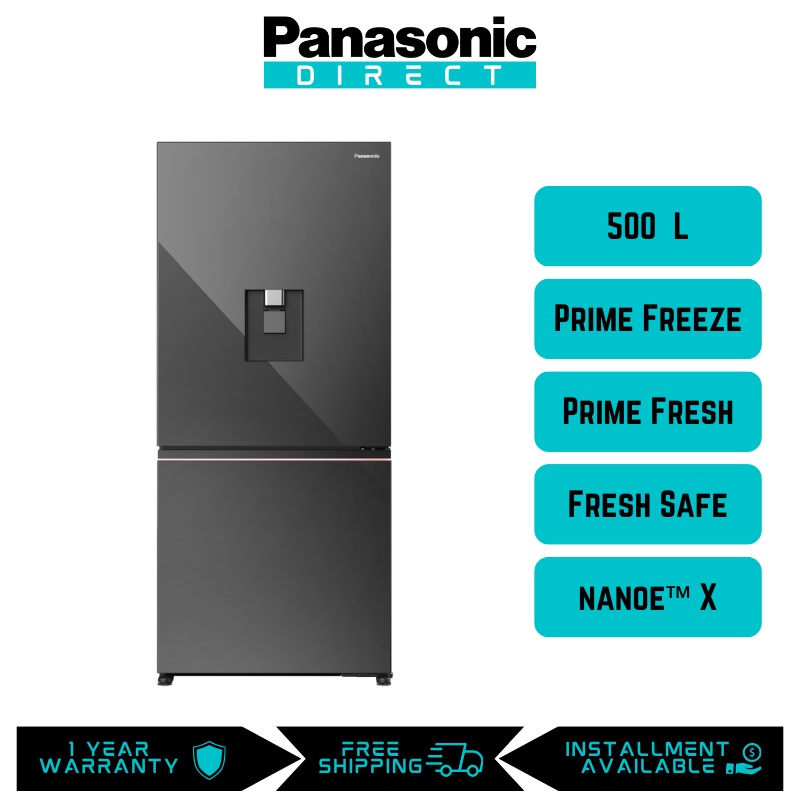Panasonic NR-BW530X 500L PRIME+ Edition Premium 2 Doors Refrigerator ...