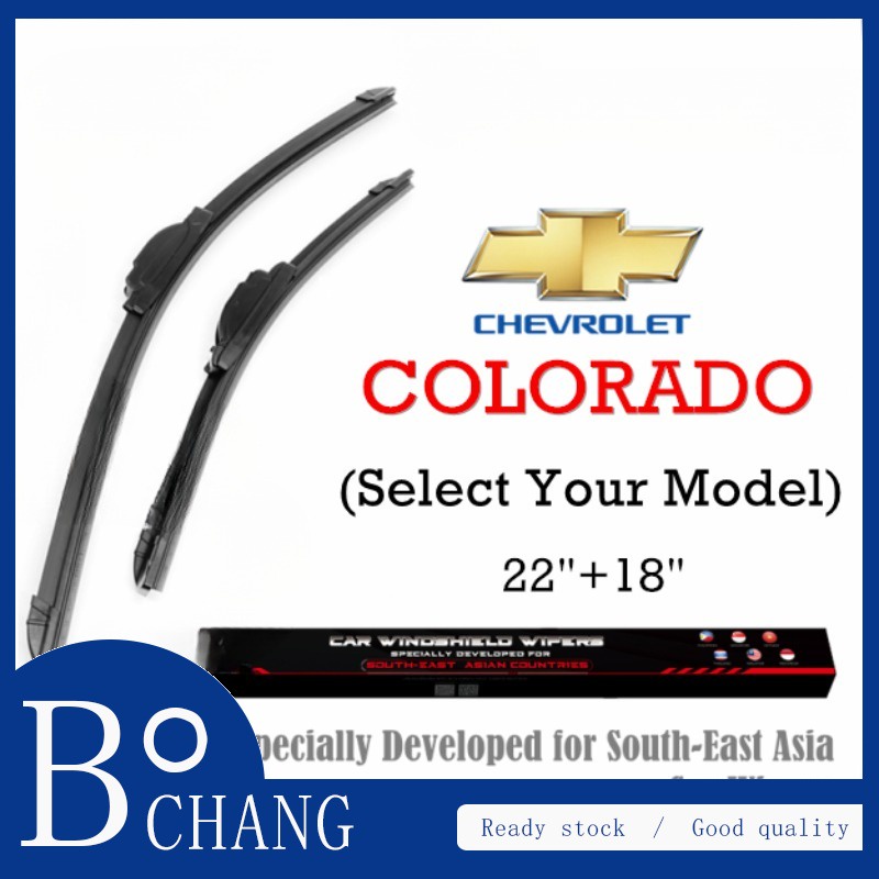 Bochang (Select Your Model) Chevrolet Colorado Wiper Blade Set/Pair for ...