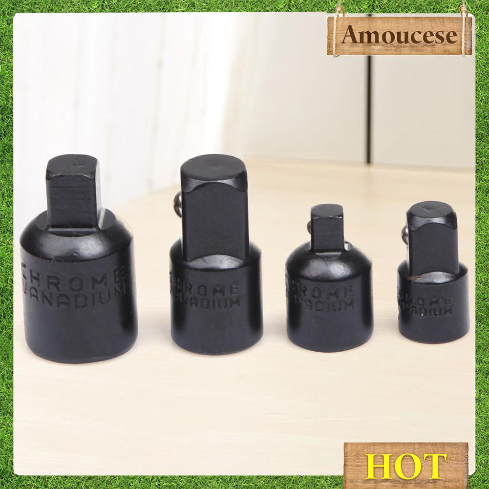 4pcs 1/4 3/8 1/2 Drive Socket Adapter Converter Reducer Air Impact ...