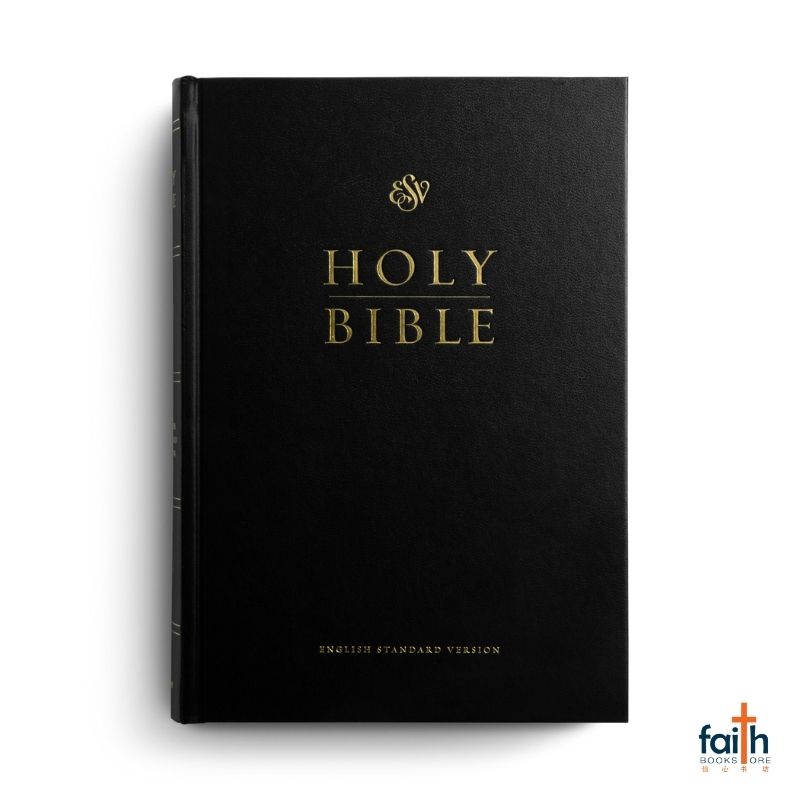 (BK) Holy Bible · ESV · Pew Bible · Large Print · Hardcover · Black ...