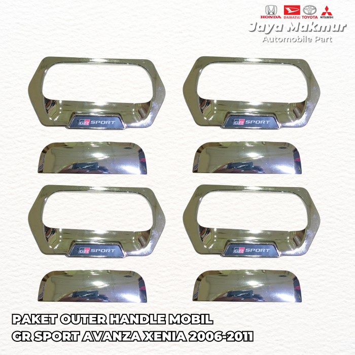 Gr Sport Silver Chrome Avanza Xenia 2006-2011 Car Outer Handle Package ...