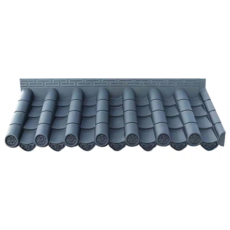 Antique Integrated Tile Resin Tile Blue Tile Chinese Style Roof Wall ...
