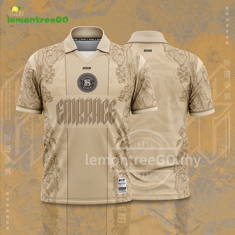 EFS Embrace in Brown Baju Jersey Berkolar Custom Nama Viral Jersey ...