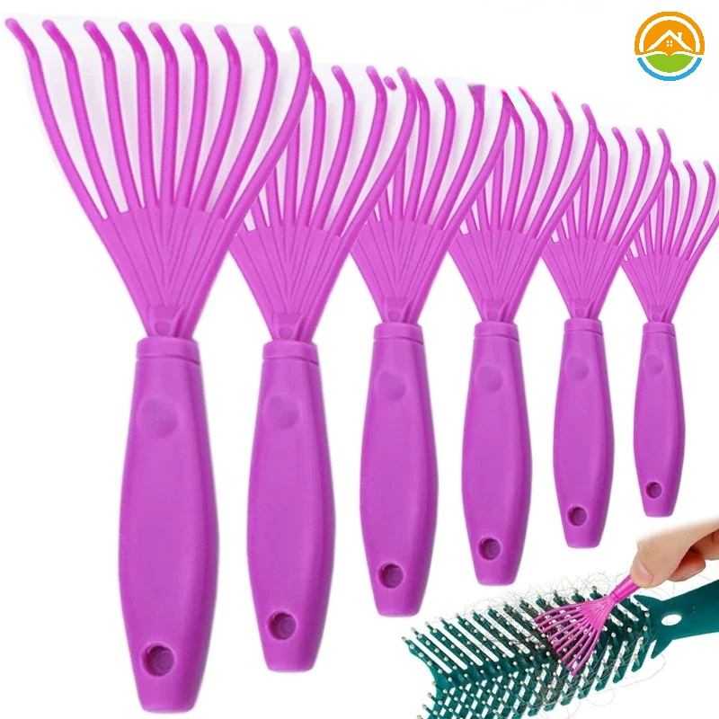 Plastic Mini Comb Cleaner Embedded Household Handle Hair Brush Hair ...