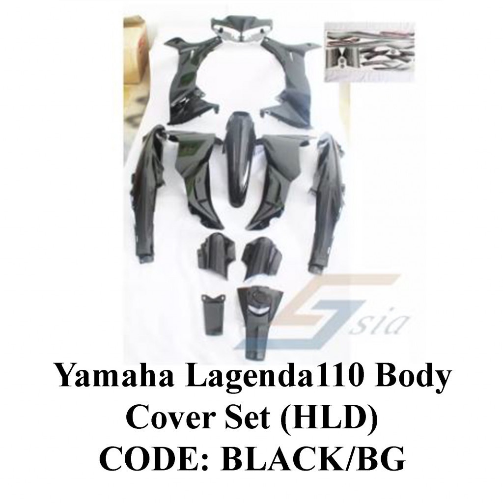 SRL110 First Model/Lagenda110 Body Cover Set (HLD)(Siap Stripes Sila ...