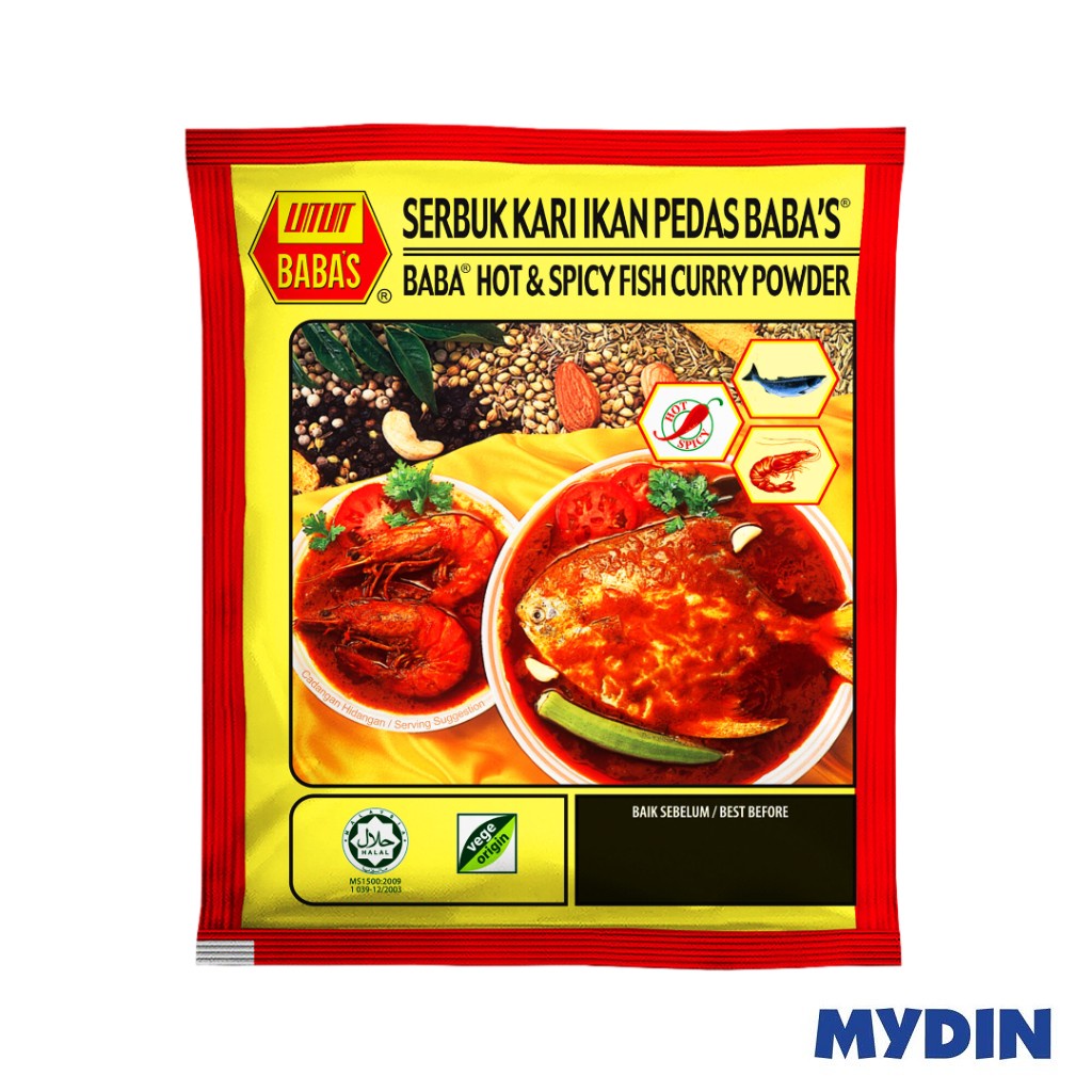 Baba's Hot & Spicy Fish Curry Powder (25g) | Shopee Malaysia