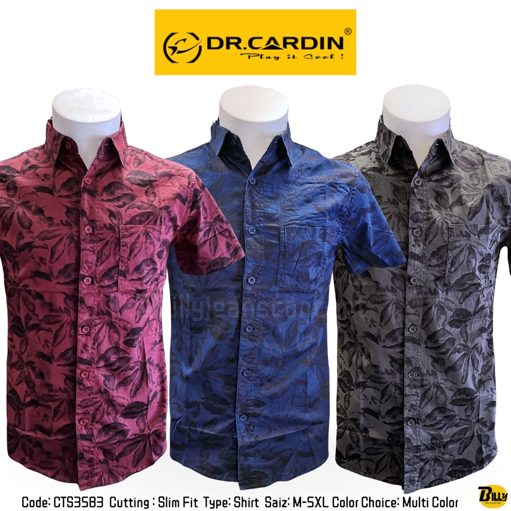DR CARDIN Brand Men’s Slim Fit Casual Collar Shirt with Pocket ...