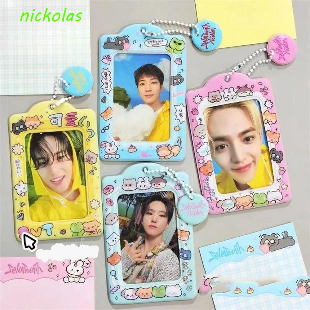 NICKOLAS Kpop Idol Photocard Holder, Cartoon INS Seventeen Card Sleeve ...
