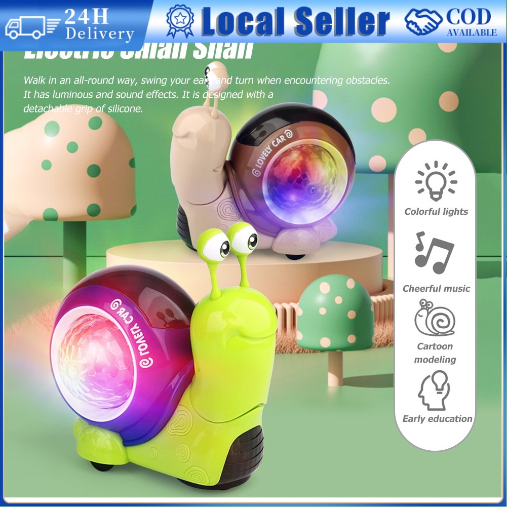 Music Interactive Games Electric snails Walking Lights Music Toy Baby ...