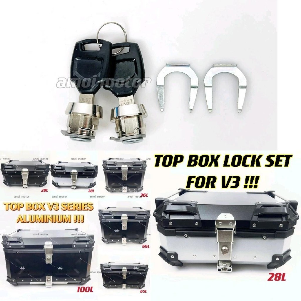 TOP BOX LOCK SET 2 PCS FOR TOP BOX V3 SERIES | Shopee Malaysia