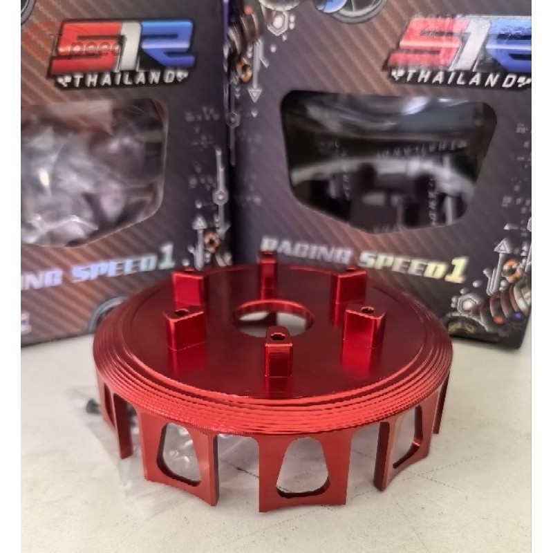 S1R Y15 CNC CUT RACING SPEC. CLUTCH HOUSING (CHROME RED) | Shopee Malaysia