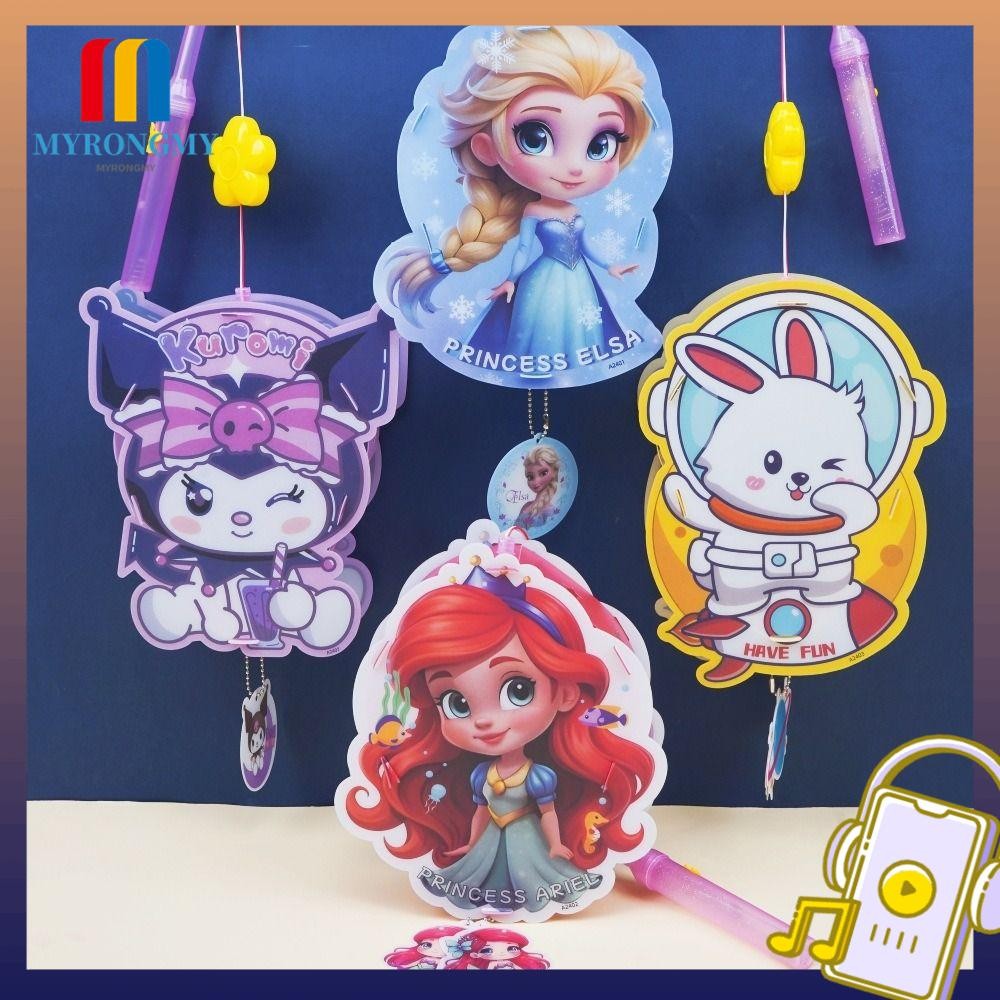 MYRONGMY Mid-Autumn Festival Lantern, Elsa Kuromi My Melody DIY Hand ...