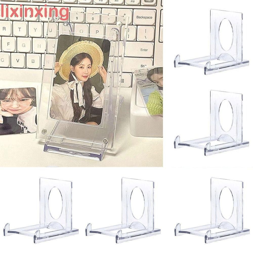 LIXINXING Idol Card Display Rack, Clear Acrylic Card Brick Support Rack ...