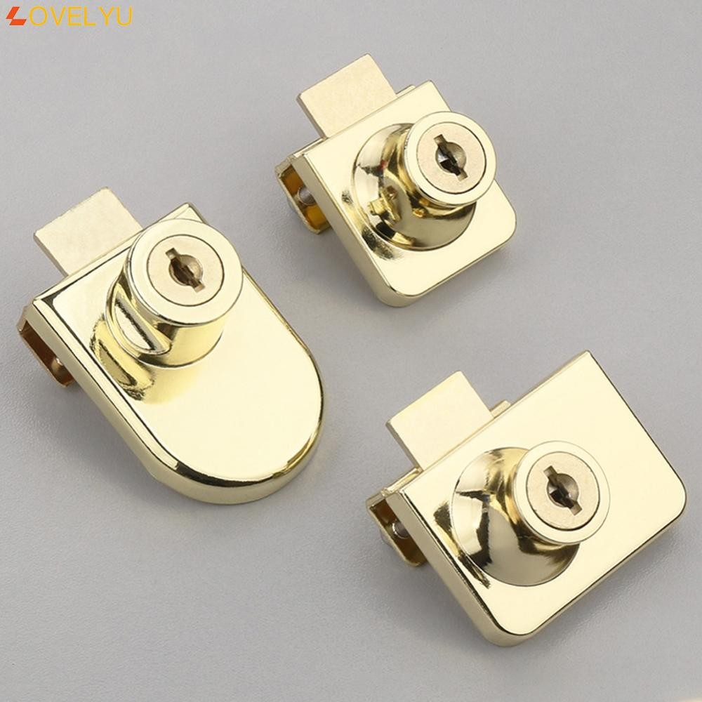 Stylish Gold Glass Door Lock Latch Designed for Display Case and Wine ...