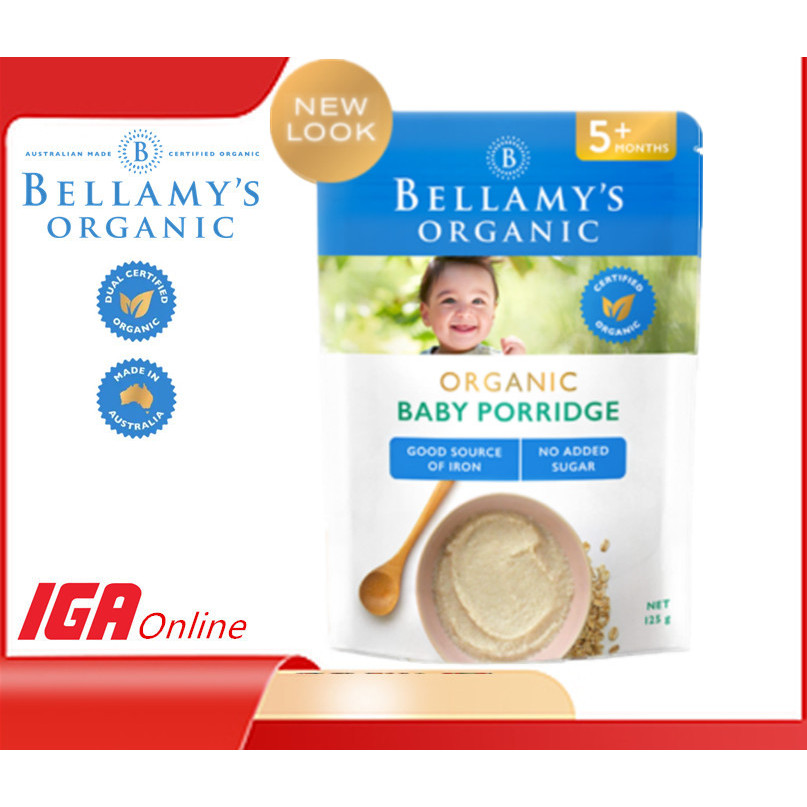 [EXP 09/2025] Bellamy's Organic Baby Rice Porridge 5+ Months ( 125g ...