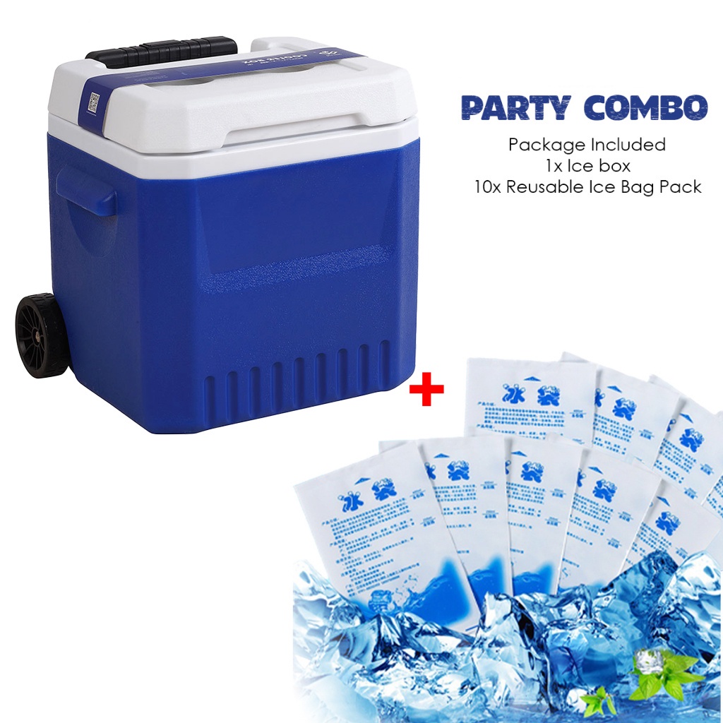 18Lit Camping Cooler Box With Wheel Picnic Ice Box Cooler Portable ...