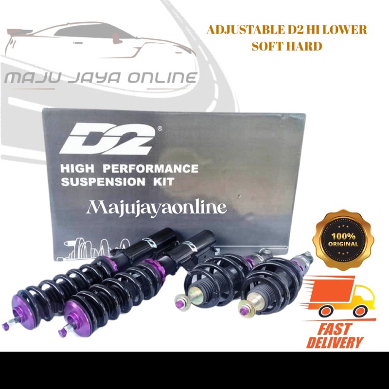 ADJUSTABLE D2 HI LOWER SOFT HARD PROTON PERODUA MYVI AXIA BEZZA WIRA ...