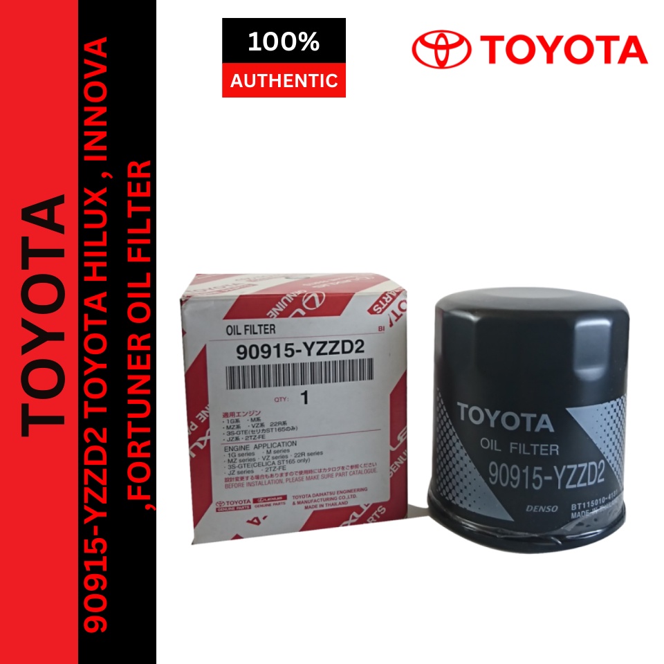 (90915-YZZD2)OIL FILTER TOYOTA D2 FOR TOYOTA HILUX INNOVA FORTUNER ...