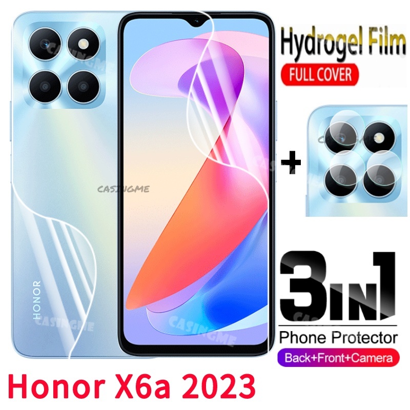 2024 Honor X6b 3in1 Soft Screen Protector Rear Camera Protective Hydrogel Film For Honor X6a X ...